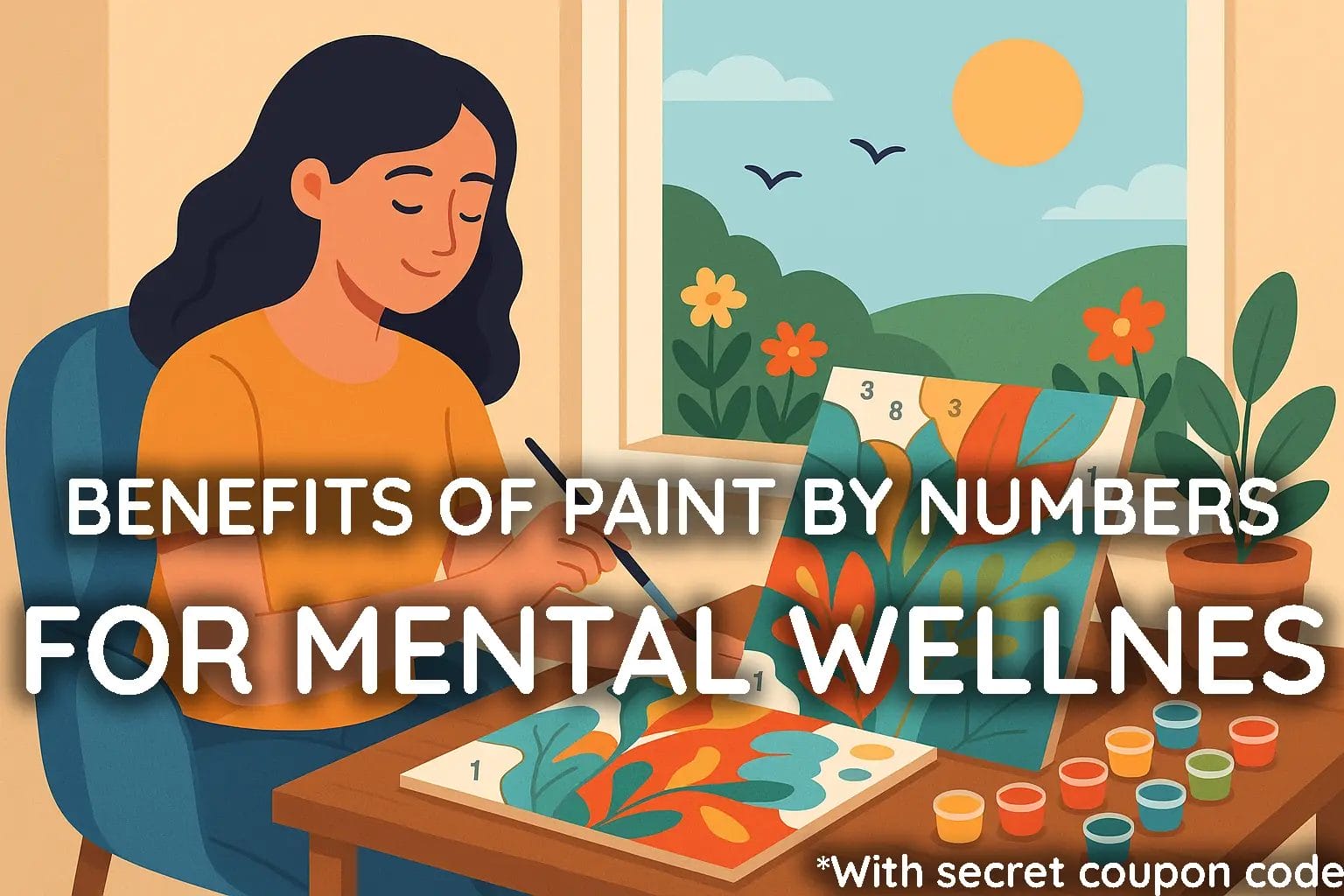 Benefits of Paint by Numbers for Mental Wellness - PaintingsCart